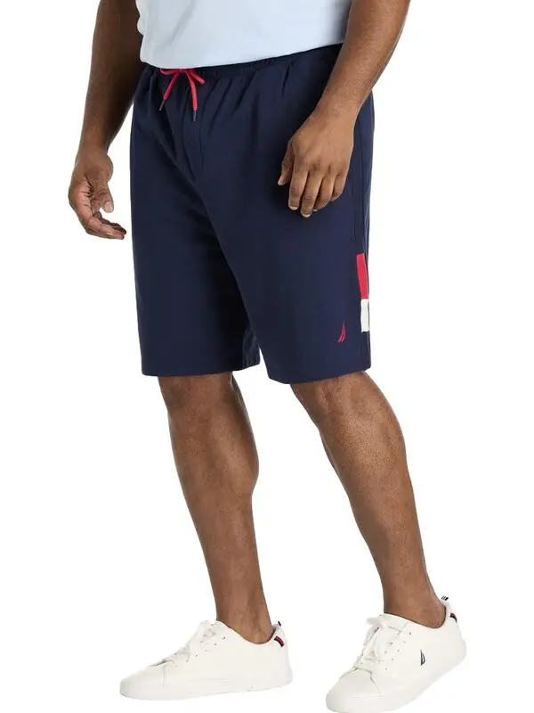 NAUTICA Big & Tall Active Knit Performance Shorts - Navy