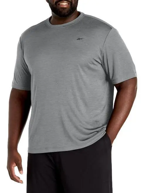 REEBOK Big & Tall Id Train Melange Performance Tee - Grey 3