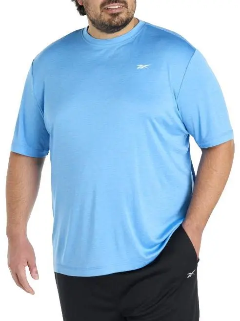 REEBOK Big & Tall Id Train Melange Performance Tee - Recovery Blue