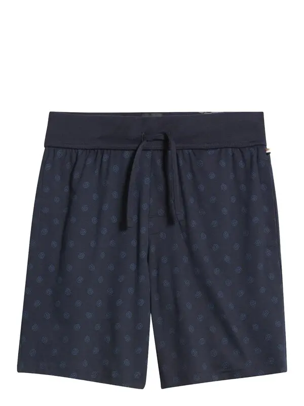 BOSS Relaxed Fit Pajama Shorts - Dark Blue