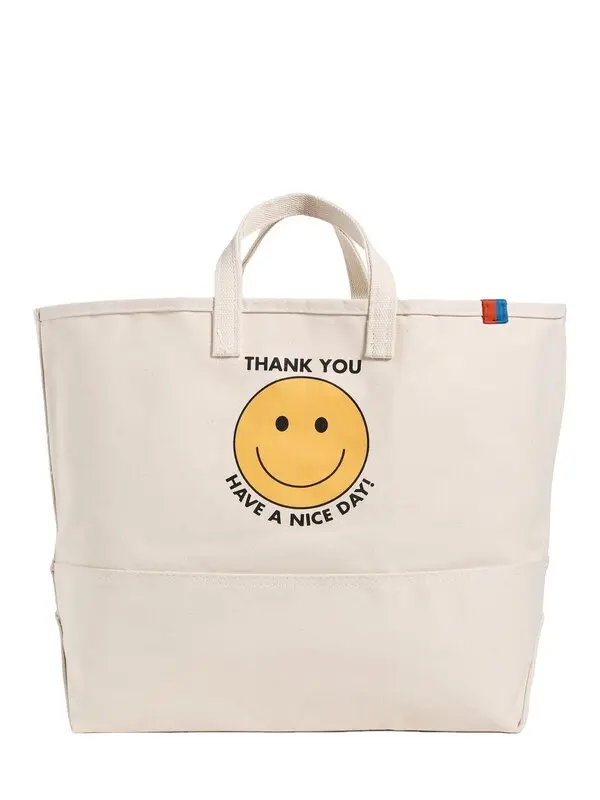 Kule The Take Out Tote - White Canvas