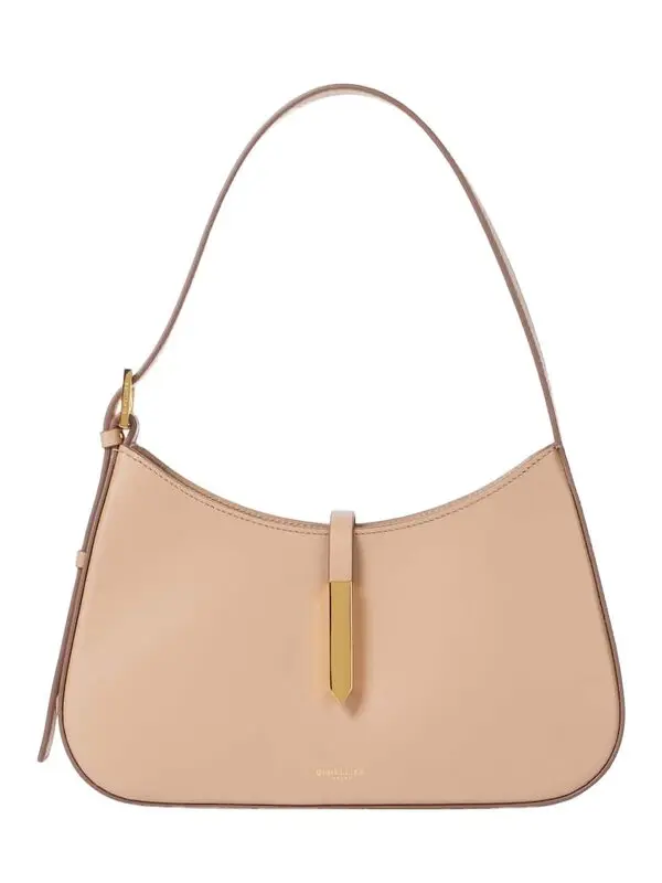 DEMELLIER Tokyo Leather Shoulder Bag - Beige