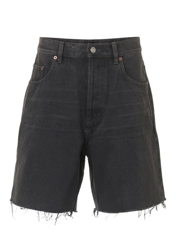 Saint Laurent High-rise Bermuda Shorts - Black