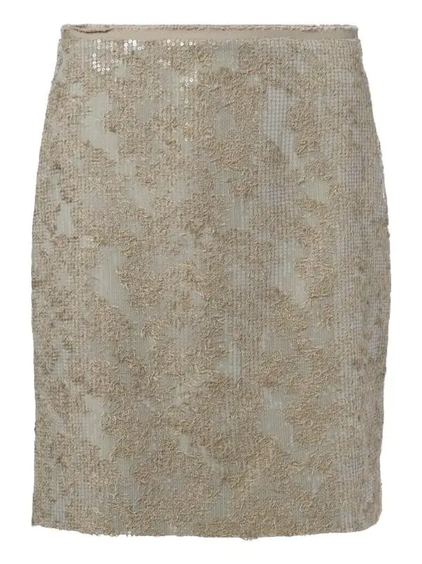 Dorothee Schumacher Sequined Pencil Midi Skirt - Grey