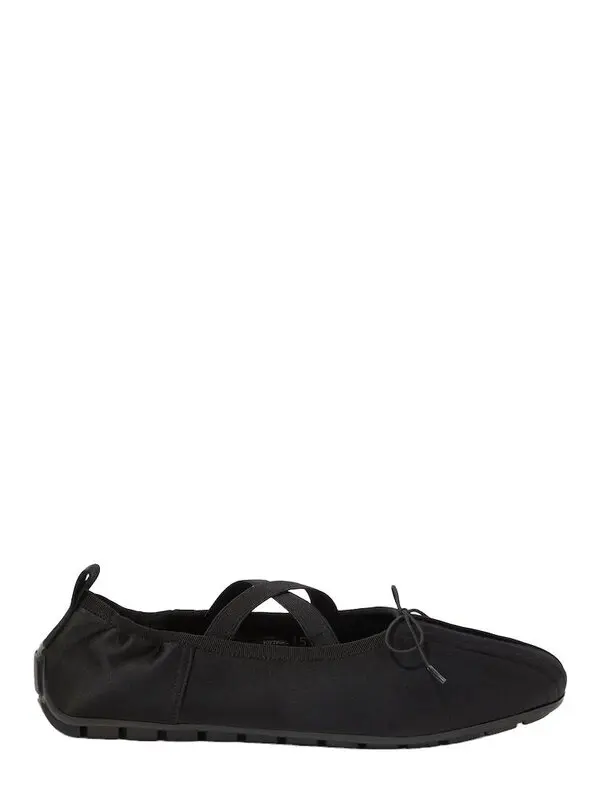 Simone Rocha Grip Satin Ballet Flats - Black