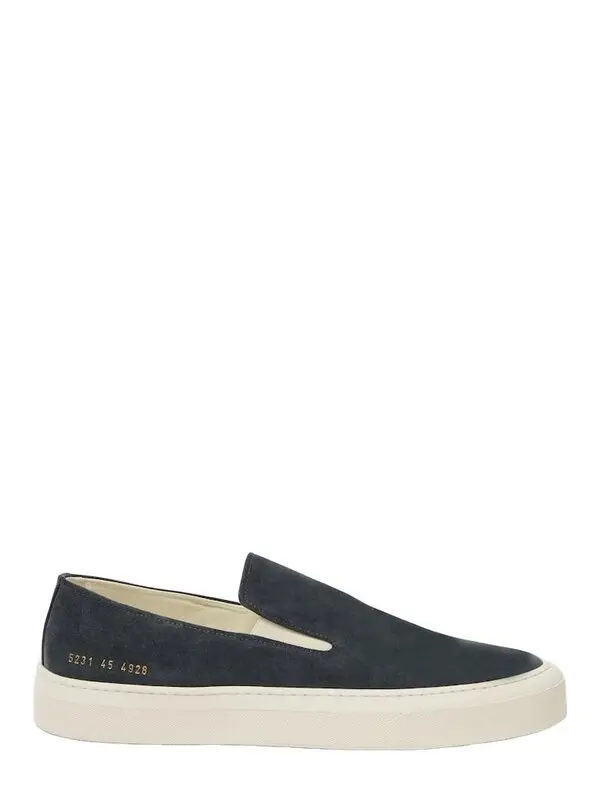 COMMON PROJECTS Suede Slip-on Sneakers - Blue