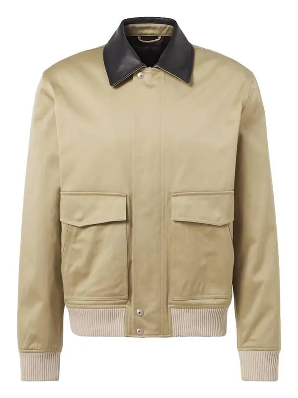 WALES BONNER Shade Cotton Sateen Blouson - Beige