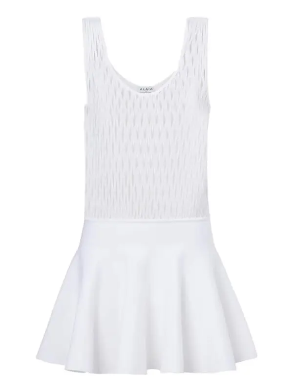 Alaïa Skater Minidress - White