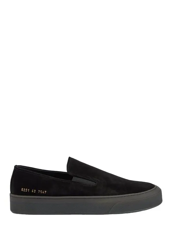 COMMON PROJECTS Suede Slip-on Sneakers - Black