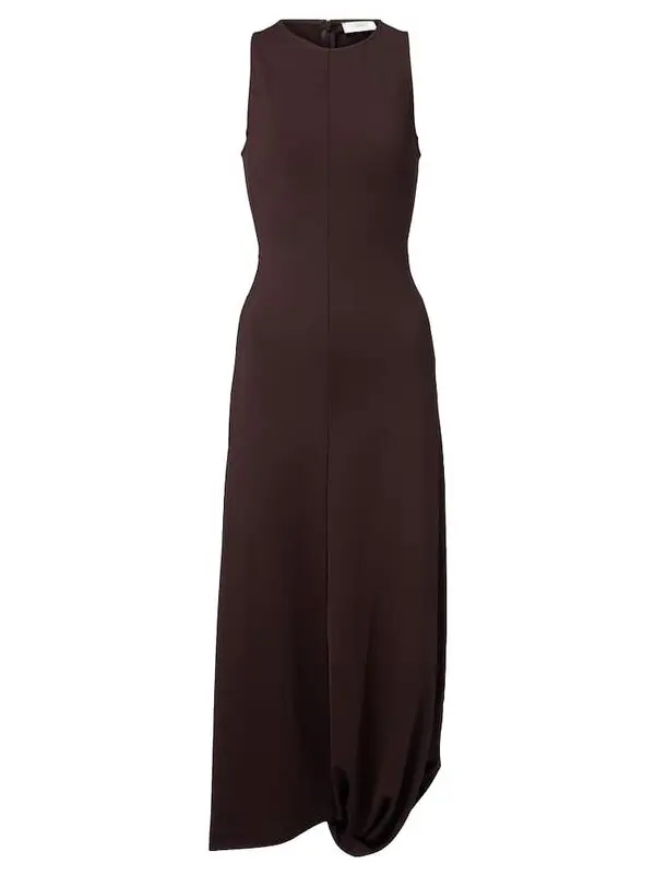 LEMAIRE Sleeveless Midi Dress - Burgundy