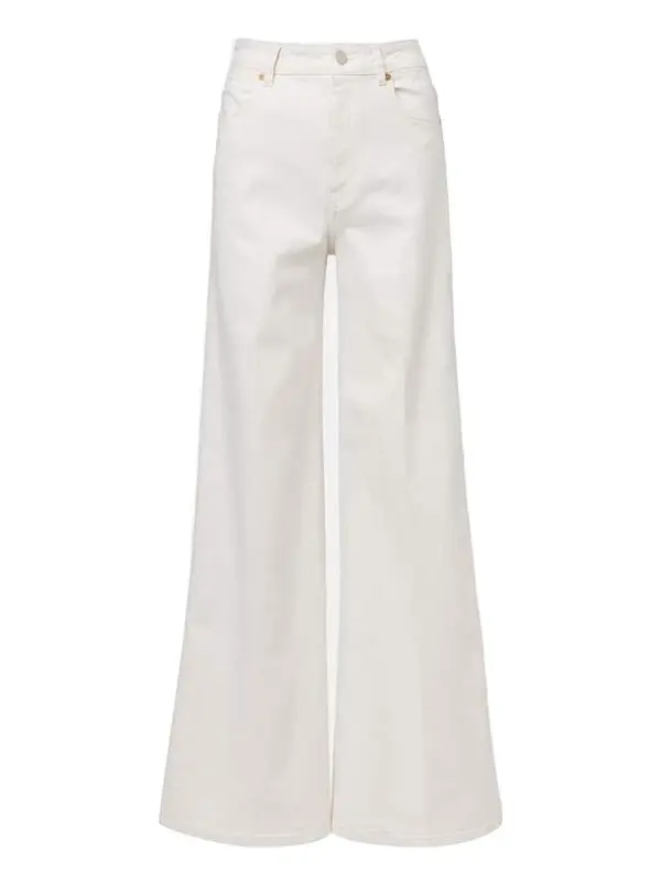JOSEPH Abbey High-rise Wide-leg Jeans - White