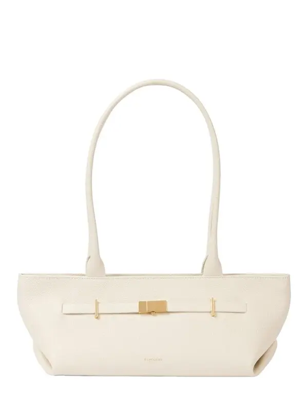 DEMELLIER New York Leather Shoulder Bag - White