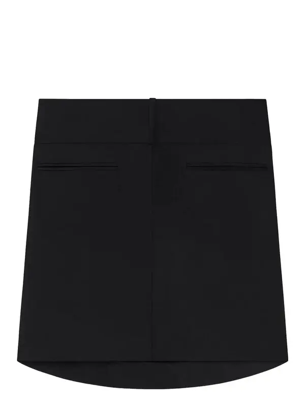 COURREGES Oblique Mini Skirt - Black