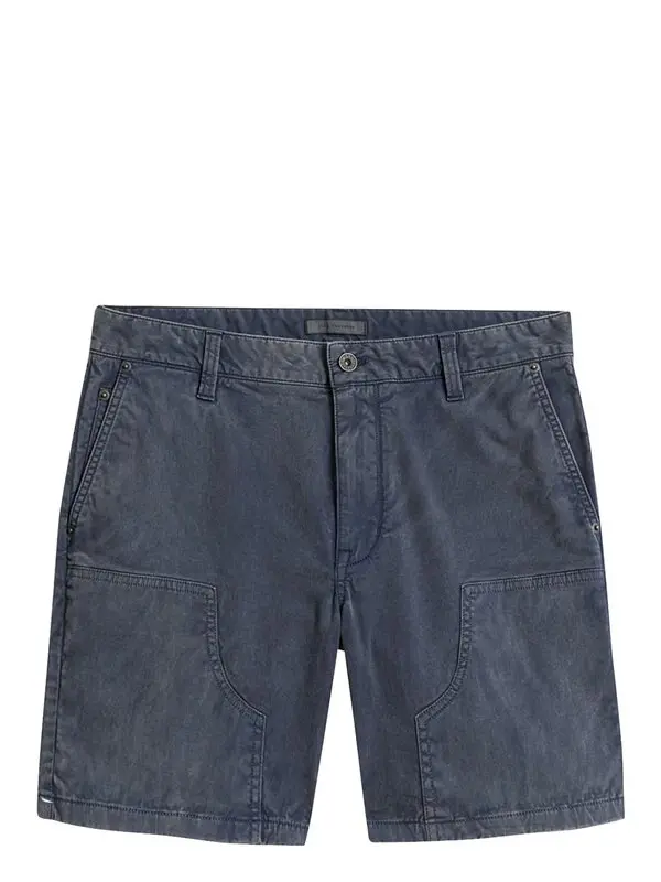 John Varvatos Jayden Double-knee Shorts - Fog