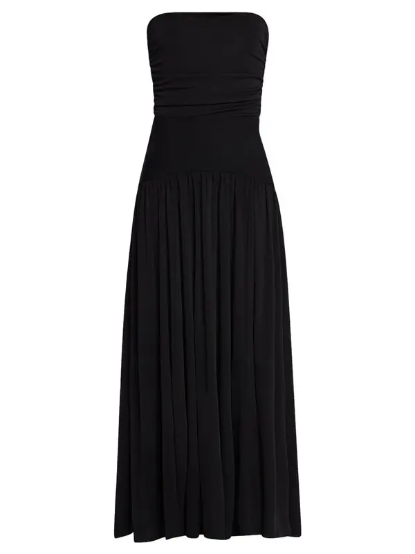 Staud Mariana Strapless Maxi Dress - Black