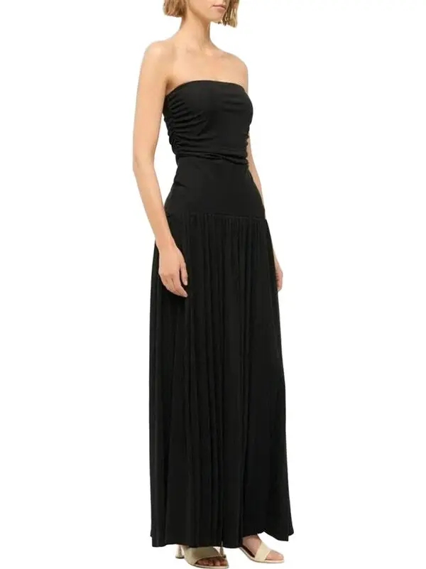 Staud Mariana Strapless Maxi Dress - Black