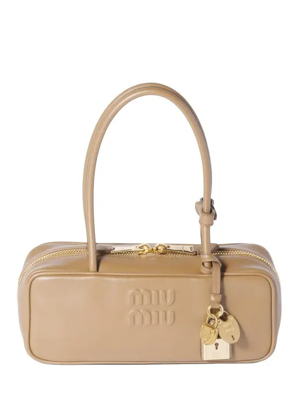 Miu Miu Beau Leather Bag - Sand Beige