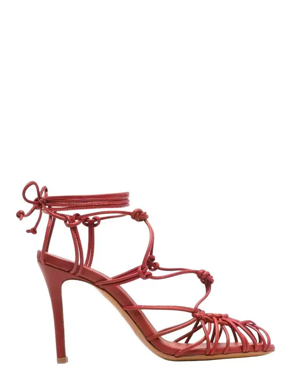 FORTE_FORTE 95mm Slender-heel Sandals - Red