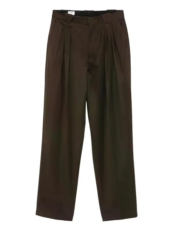 Casablanca Pleated Tailored Trousers - Brown