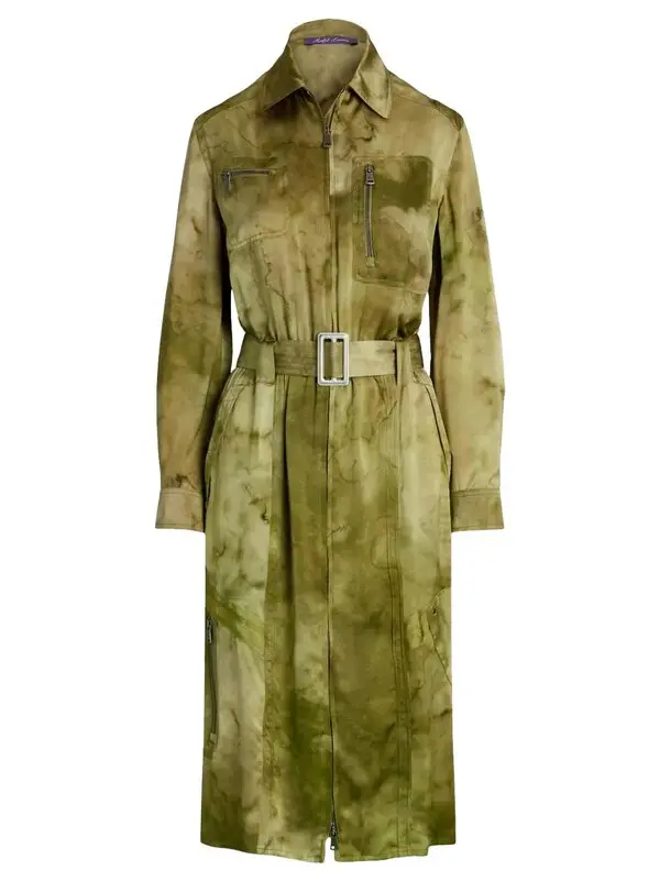 Ralph Lauren Belted Shirt Dress - Green