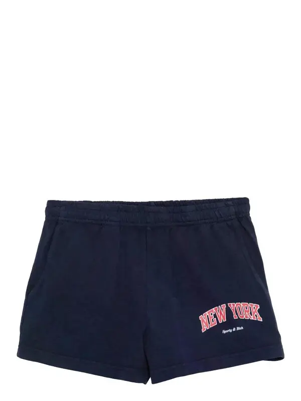 SPORTY & RICH New York Ivy Shorts - Blue