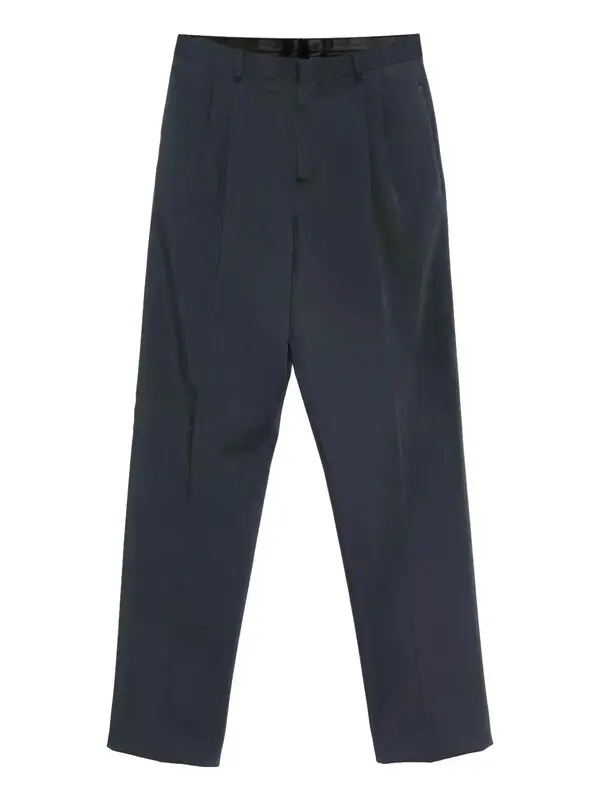 LARDINI Pleat-detailed Trousers - Blue