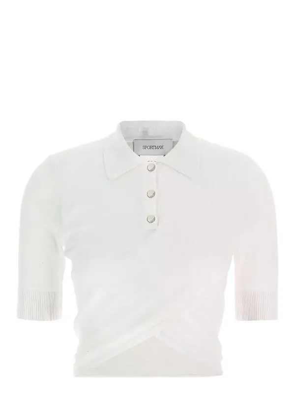 Sportmax Shaker Polo Top - White