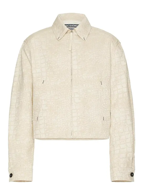 Jacquemus La Veste De Nmes Canevas - Croco Beige