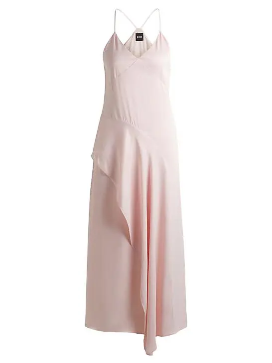 BOSS Chiffon Maxi Dress - Light/pastel Pink