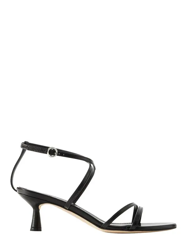 AeydĒ Maeve Leather Sandals - Black