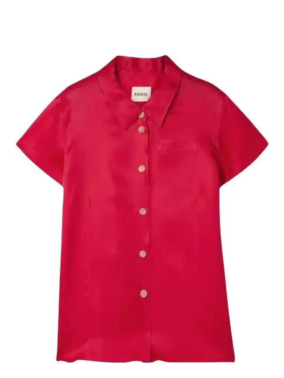 Khaite - KHAITE Keefe Silk-Organza Shirt