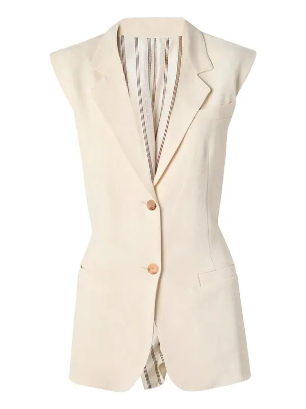 Etro Floral-jacquard Vest - Ivory