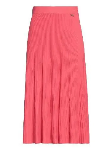 Elisabetta Franchi Midi Pleated Skirt - Red