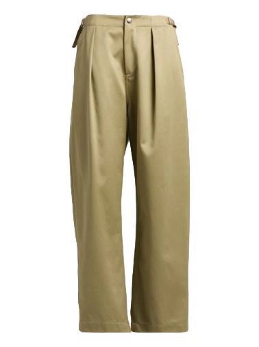 Burberry Wide-leg Cotton Pants - Khaki