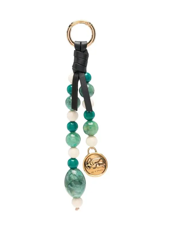 Etro Beaded Bag Charm - Green