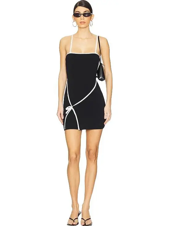ALL THE WAYS Giana Mini Dress - Black & White
