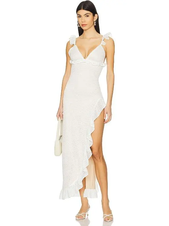 RUNAWAY THE LABEL Orlean Maxi Dress - White