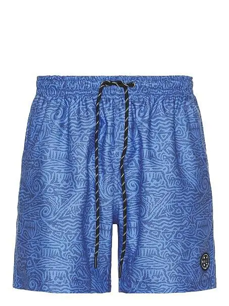 MAUI AND SONS Tribal Pool Short - Ocean