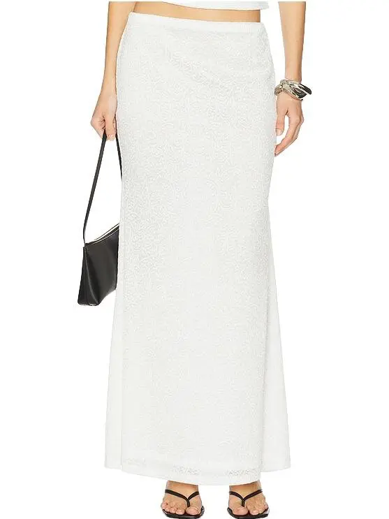 RUNAWAY THE LABEL Orlean Maxi Skirt - White