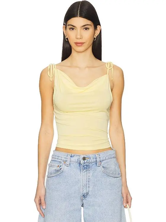 MORE TO COME Banks Drape Top - Yellow