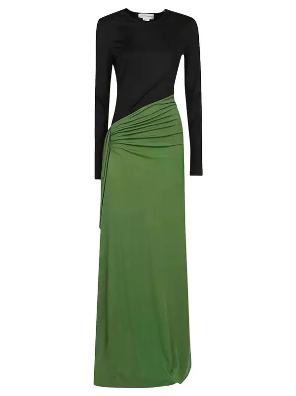 Victoria Beckham Draped Maxi Dress - Black