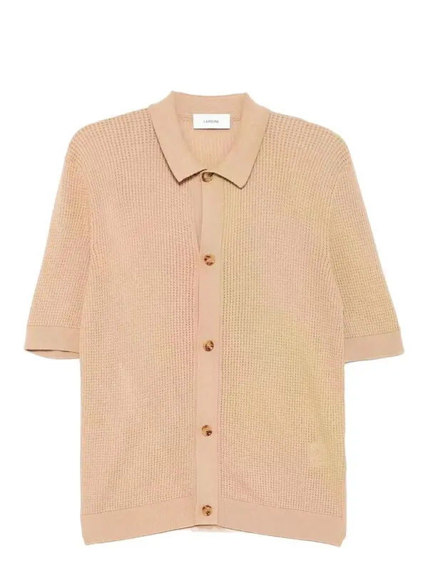 LARDINI Knitted Shirt - Neutrals