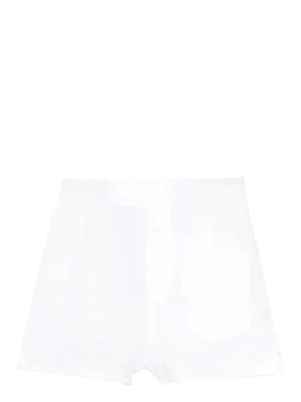 RIVIERA Linen Shorts - White
