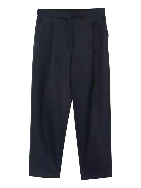 Theory Pleat-detail Trousers - Blue