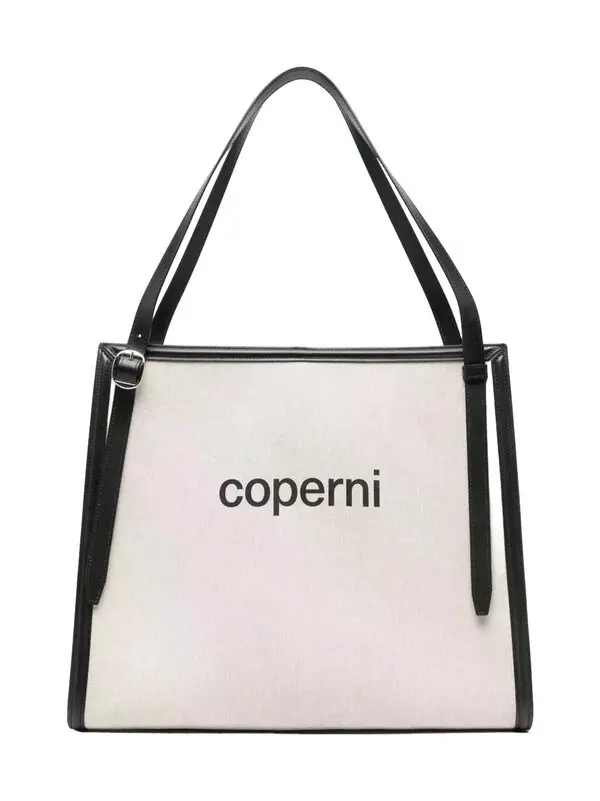Coperni Branded Belt Tote Bag - Neutrals