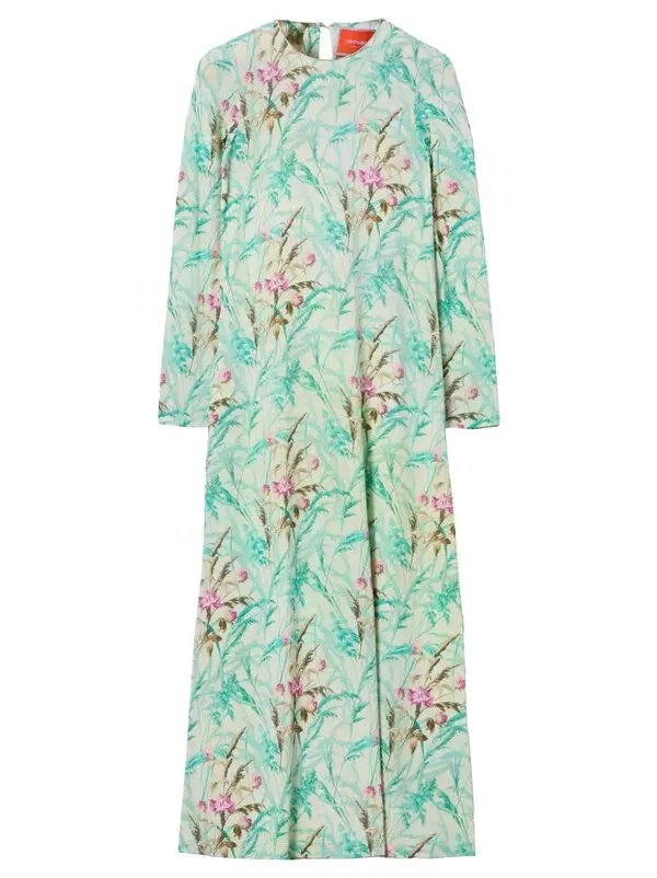 La DoubleJ Swing Midi Dress - Green