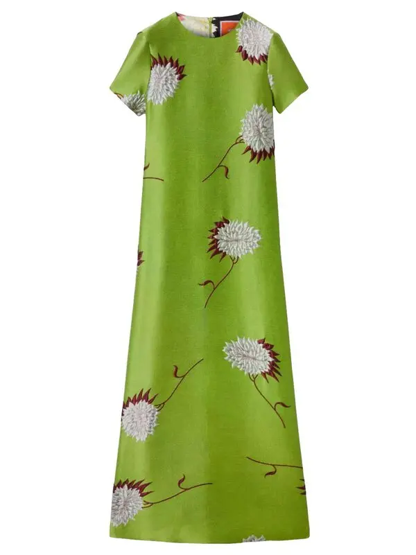 La DoubleJ Swing Midi Dress - Green