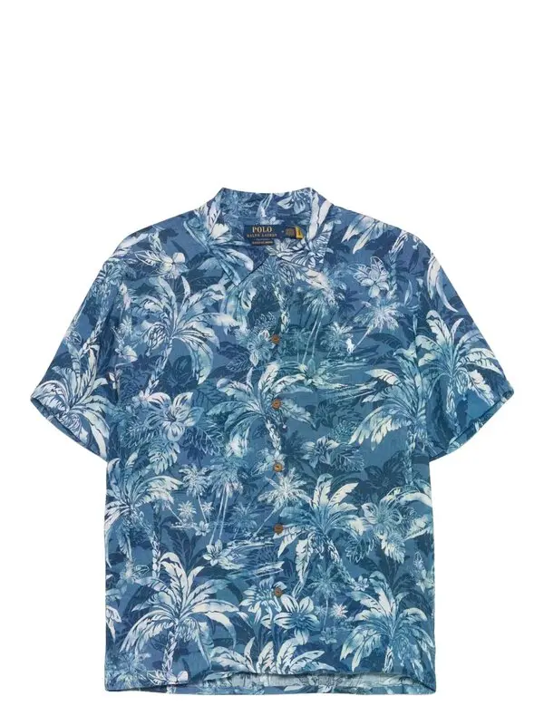 Polo Ralph Lauren Palm Tree-print Shirt - Blue