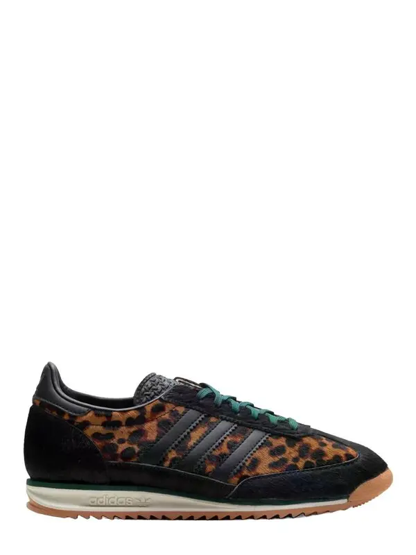 Adidas Sl 72 Leopard Print Sneakers - Black