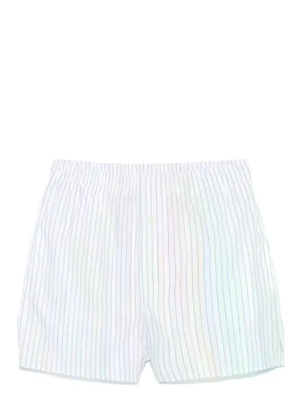 RIVIERA Striped Shorts - White